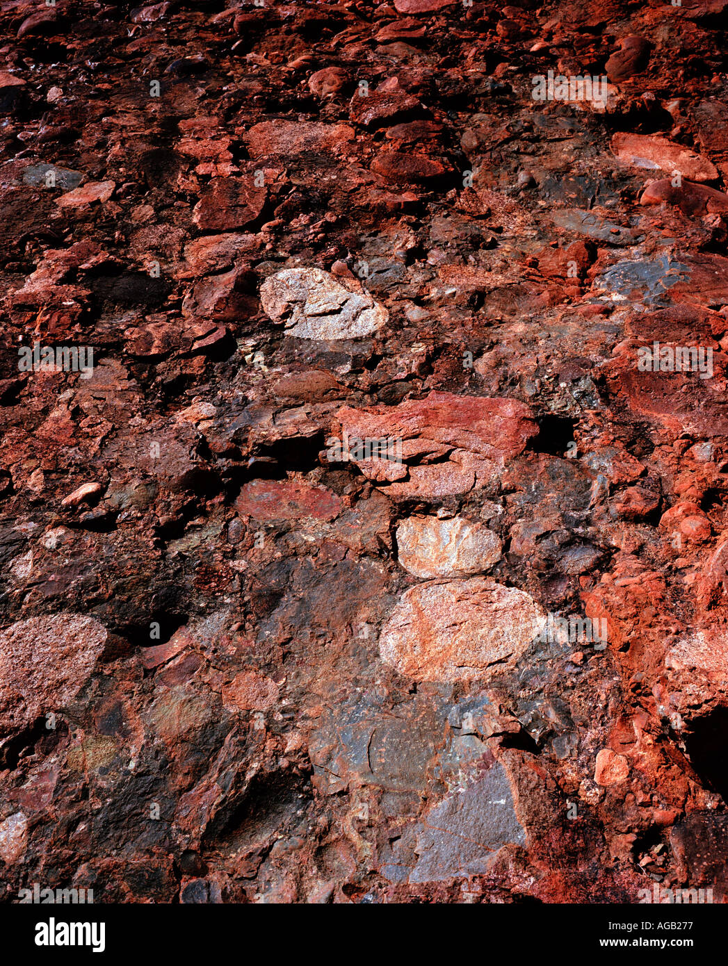 Rock Formation Conglomerate Stock Photo - Alamy
