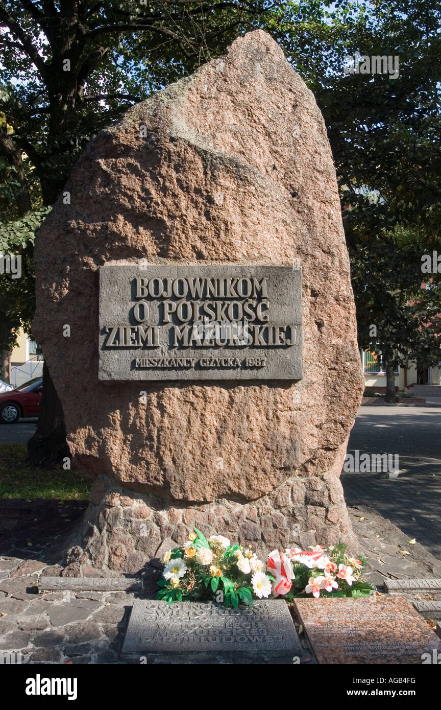 Masuria freedom fighters monument in gizycko hi-res stock photography ...