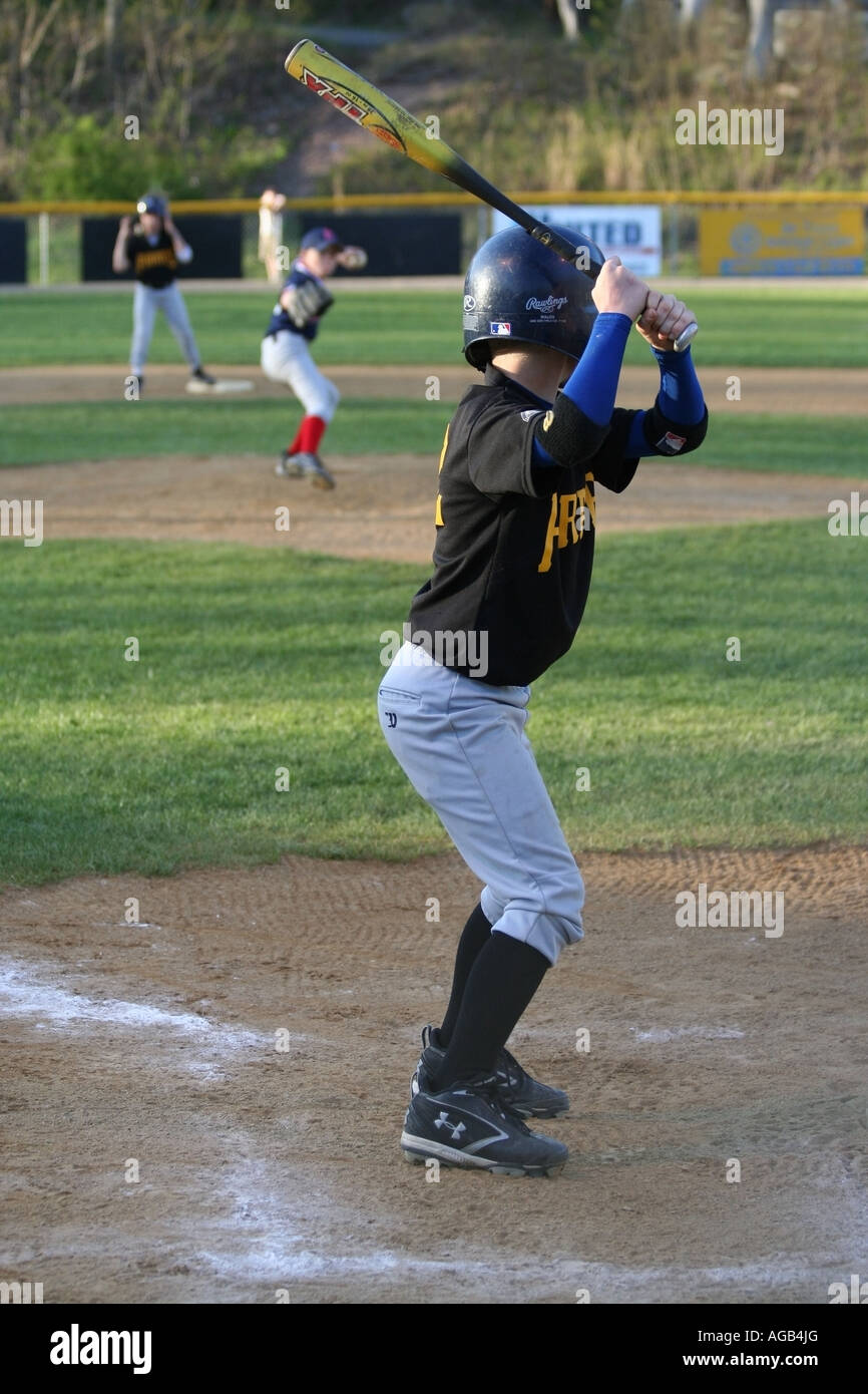 Baseball game in Progress Stock Photo - Alamy