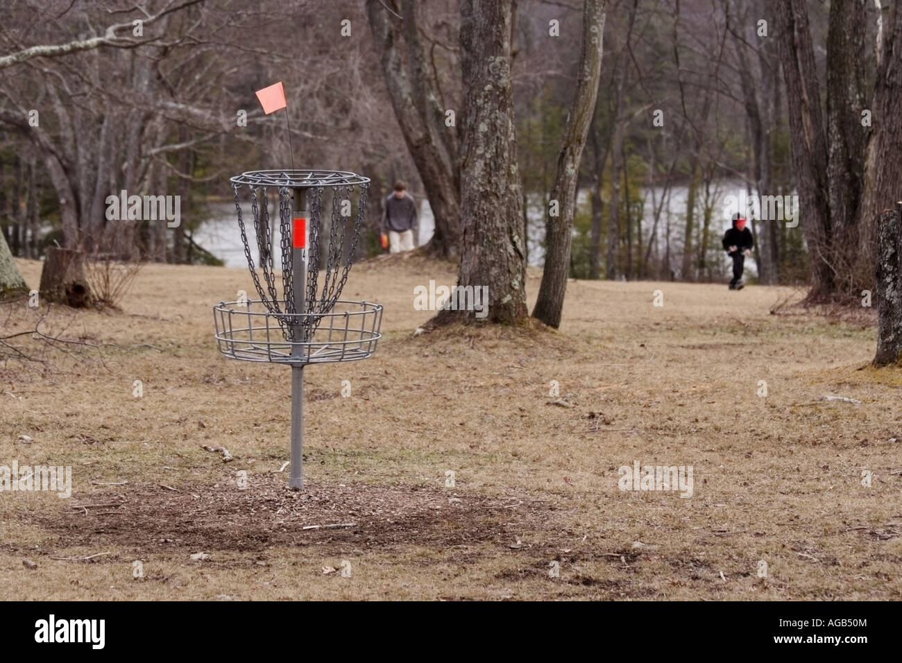 Disc Golf Course Target Stock Photo - Alamy