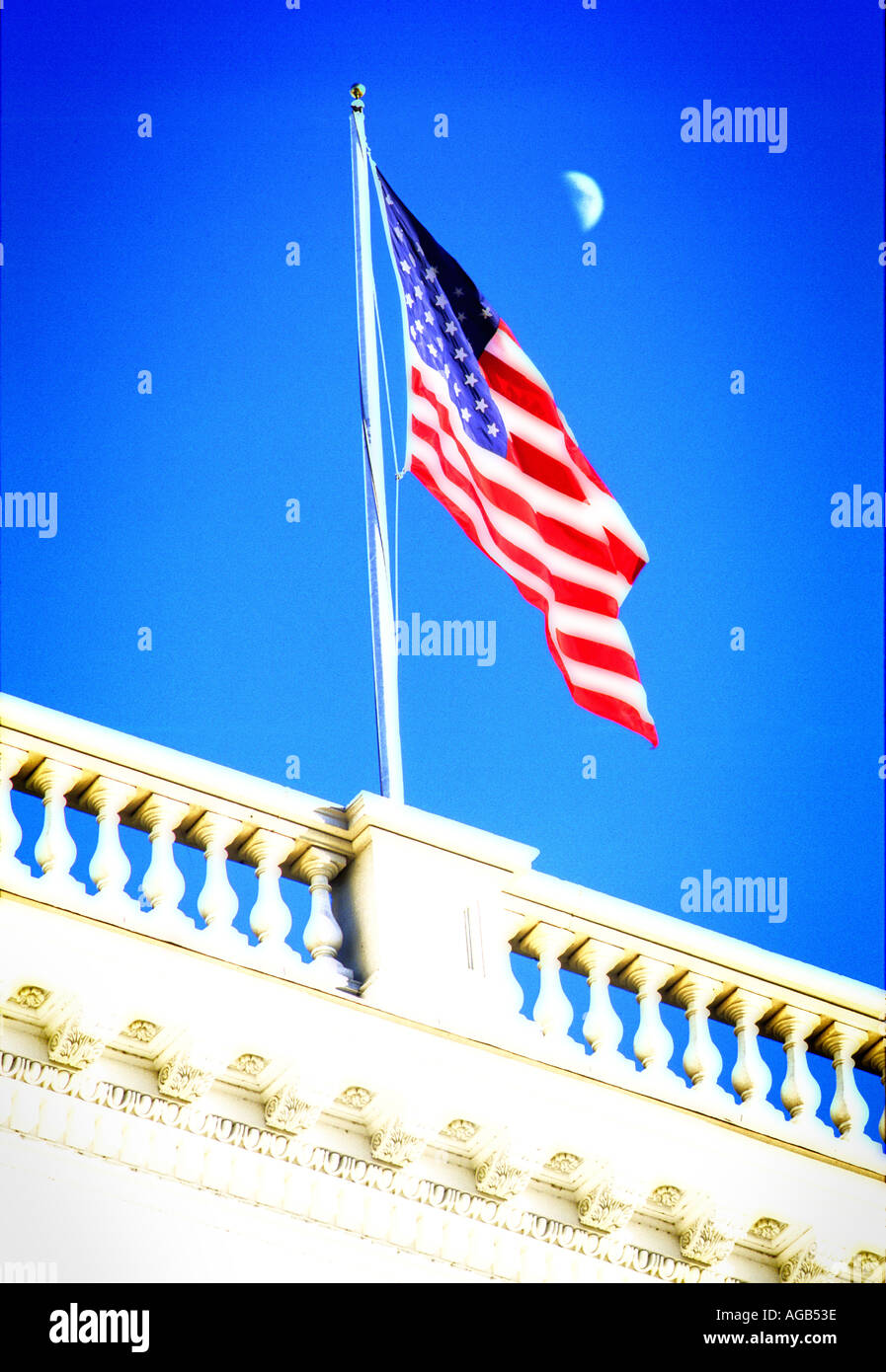 Moon walk flag hi-res stock photography and images - Alamy
