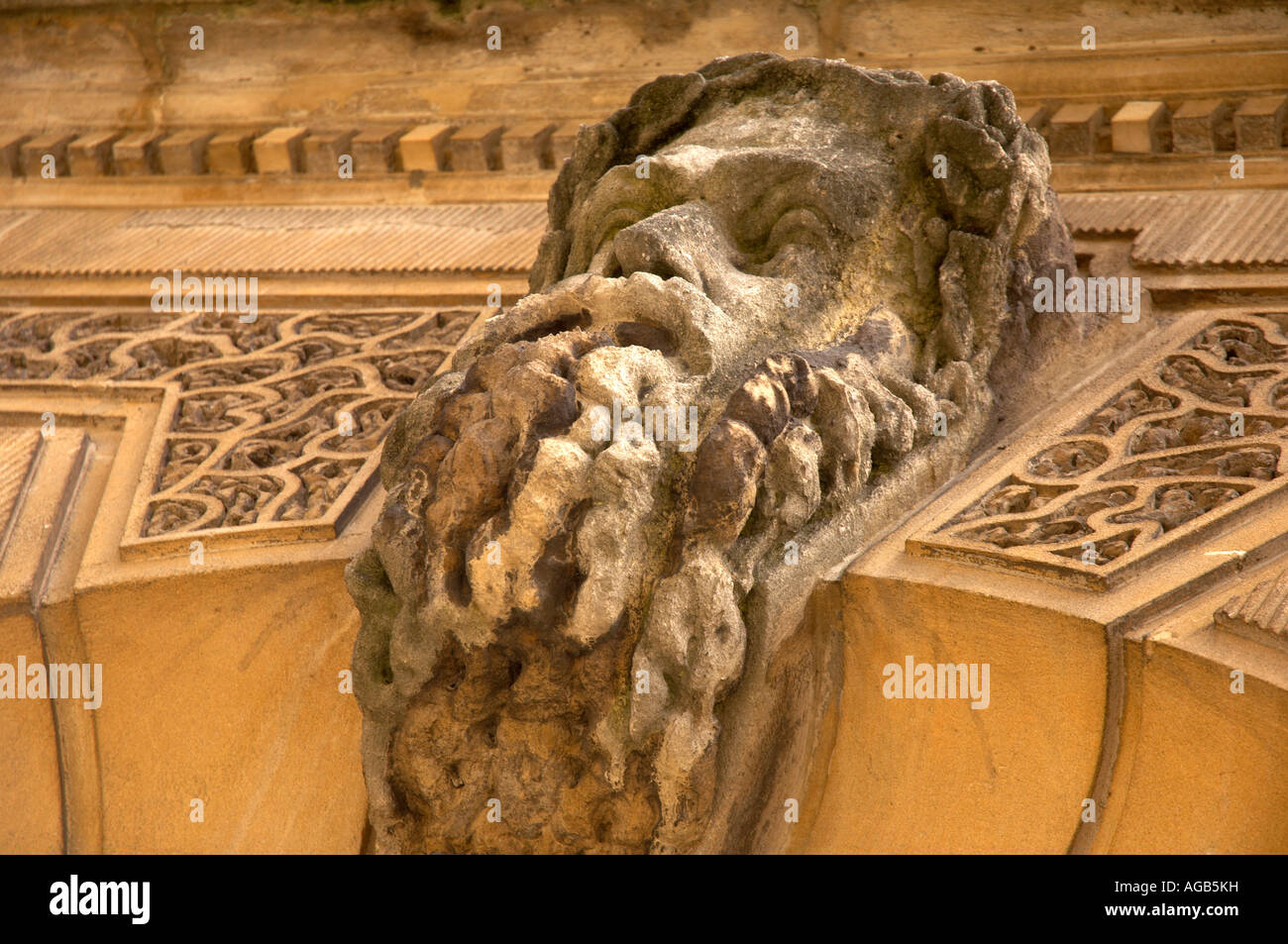Stone sculpture in Queen street Exeter Devon UK Stock Photo - Alamy