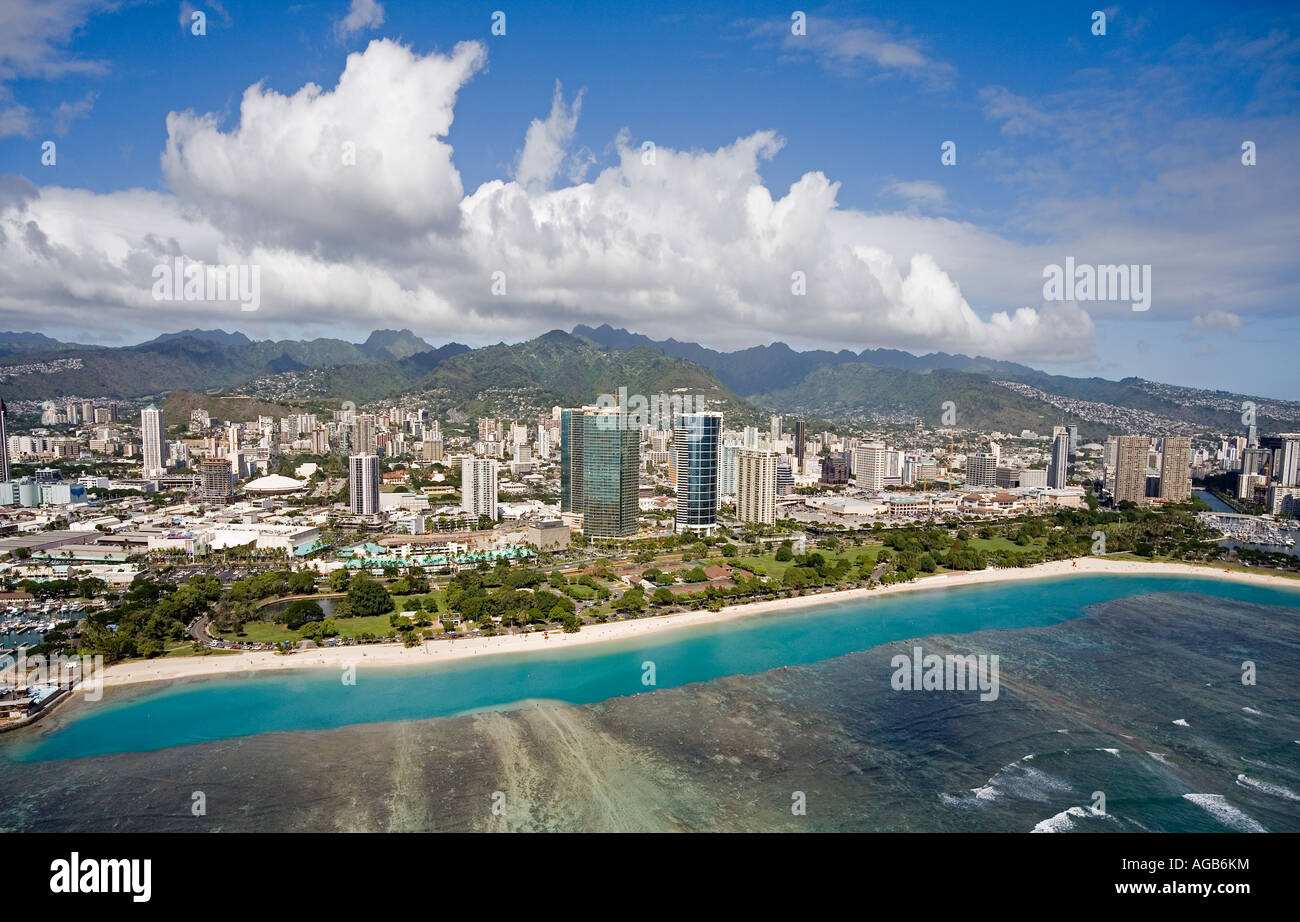 Ala Moana Beach Park Waikiki Oahu Hawaii Stock Photo - Alamy