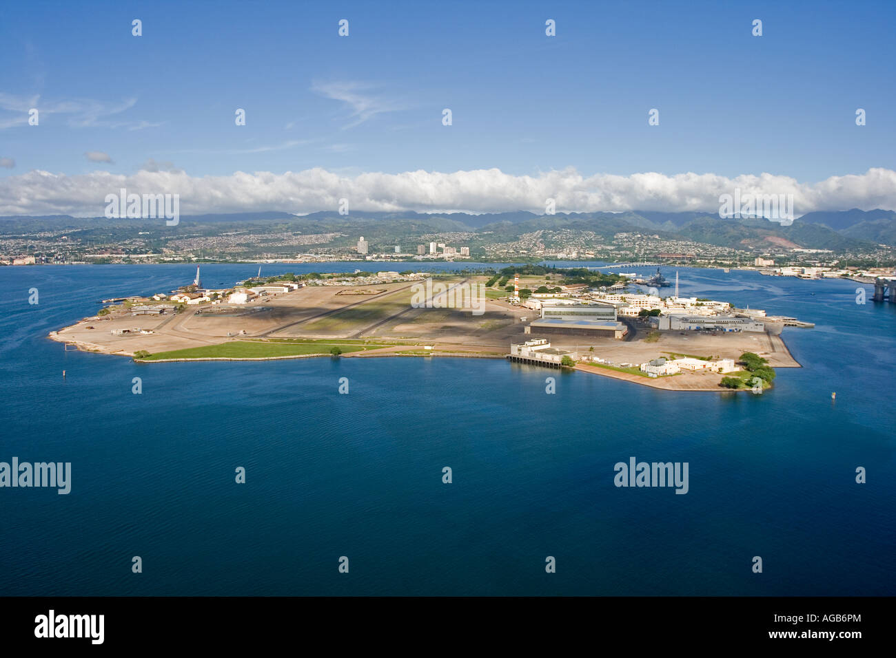 Ford Island Pearl Harbor Oahu Hawaii Stock Photo - Alamy