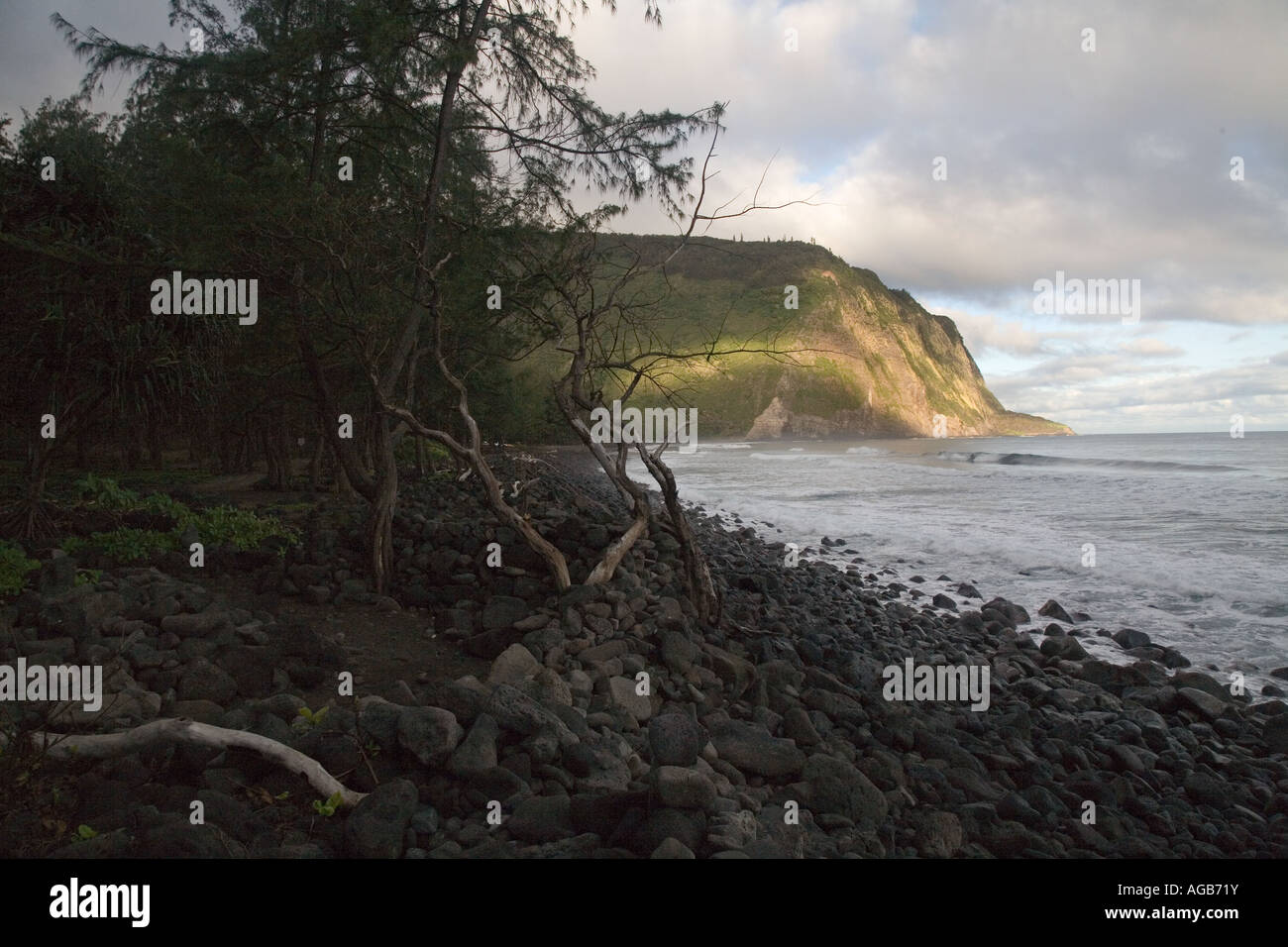 Waipio Valley Hamakua Coast Island of Hawaii Stock Photo - Alamy