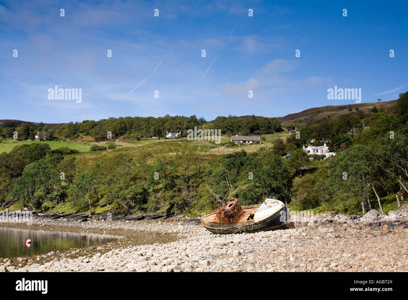 Boat at Diabaig, Scotland Stock Photo - Alamy