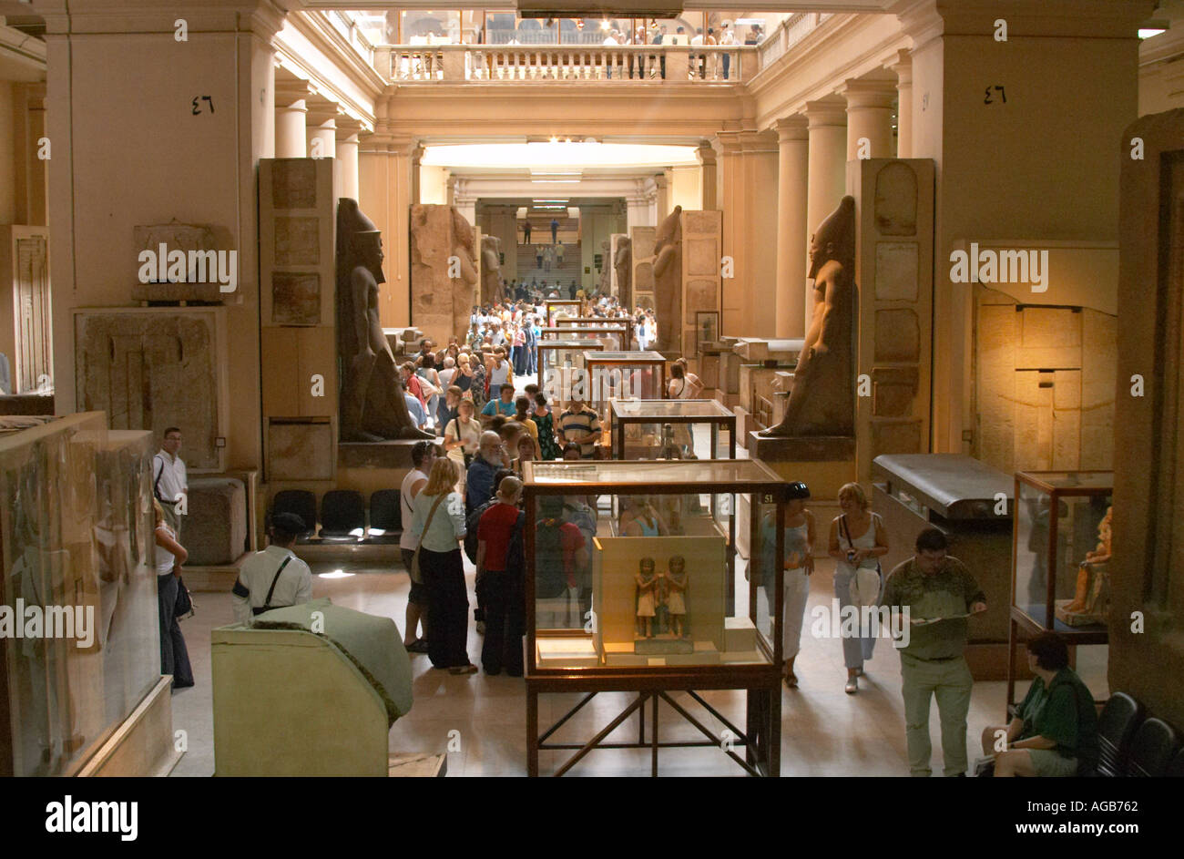 Interior View of the Egyptian Museum in Cairo Stock Photo - Alamy