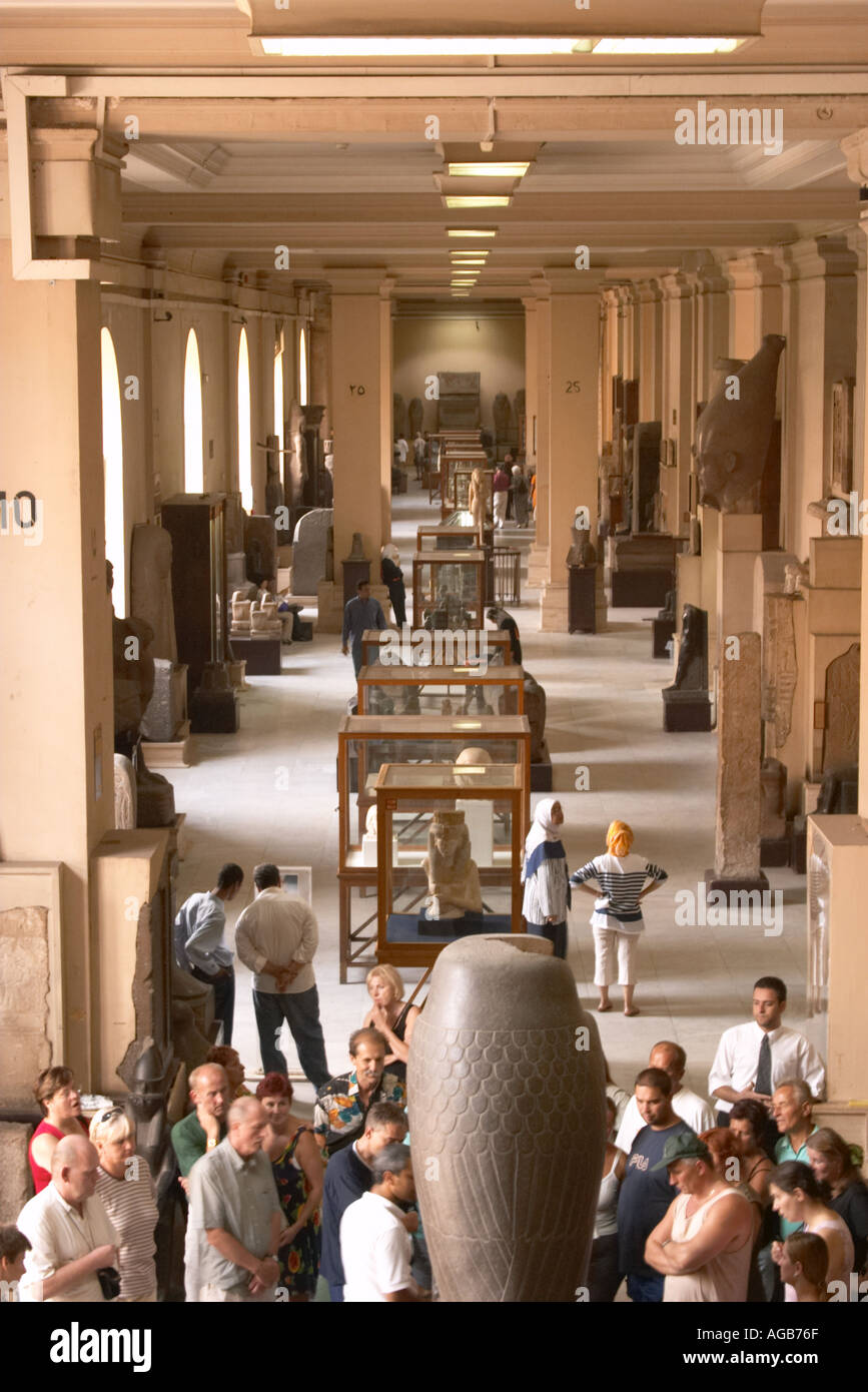 Interior View of the Egyptian Museum in Cairo Stock Photo - Alamy