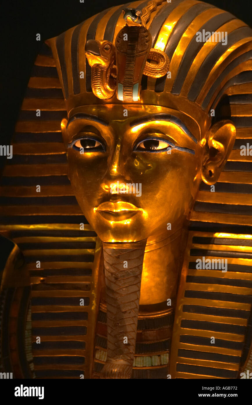 Tutankhamun Death Mask in the Cairo Museum Egypt Stock Photo - Alamy
