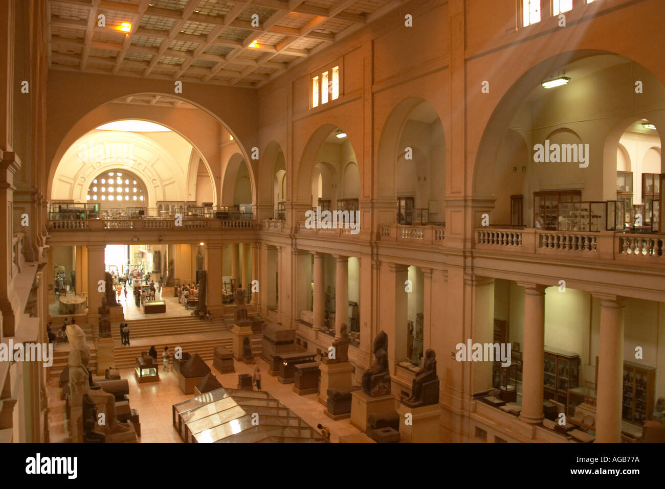 Interior View of the Egyptian Museum in Cairo Stock Photo - Alamy