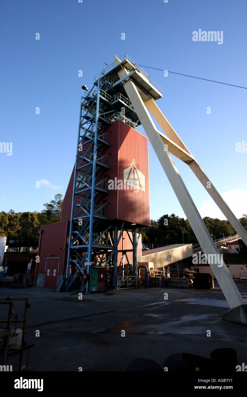 BEACONSFIELD GOLD MINE TASMANIA AUSTRALIA VERTICAL BAPDB8519 Stock ...