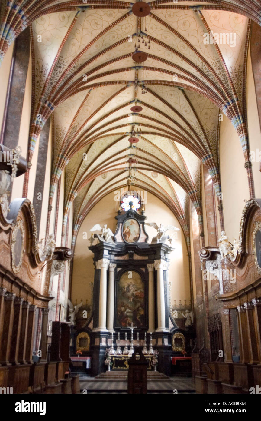 cross and rib vault in Frombork Cathedral, Poland Stock Photo - Alamy