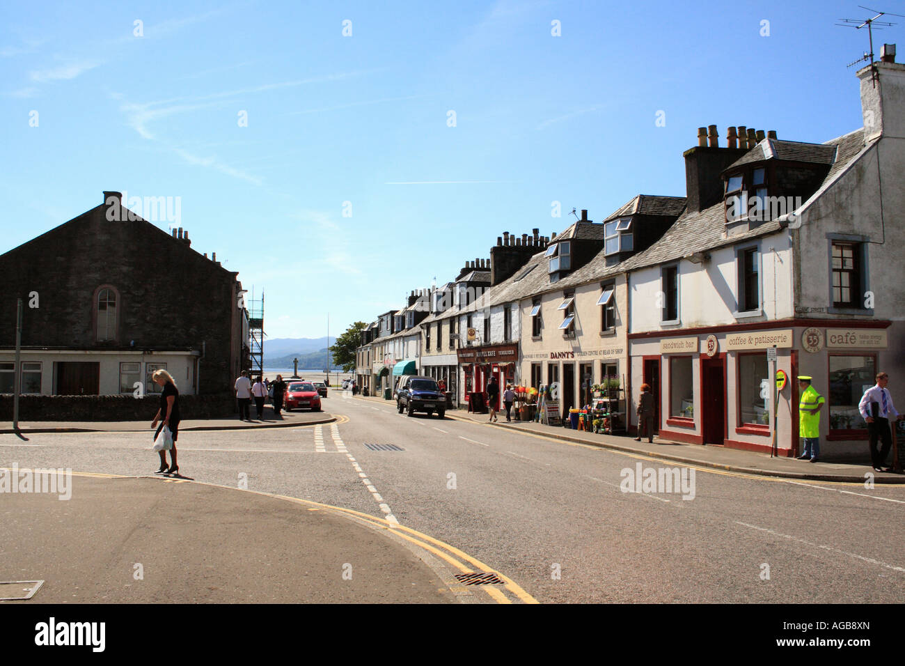Lochgilphead main street in Argyll Scotland Stock Photo - Alamy