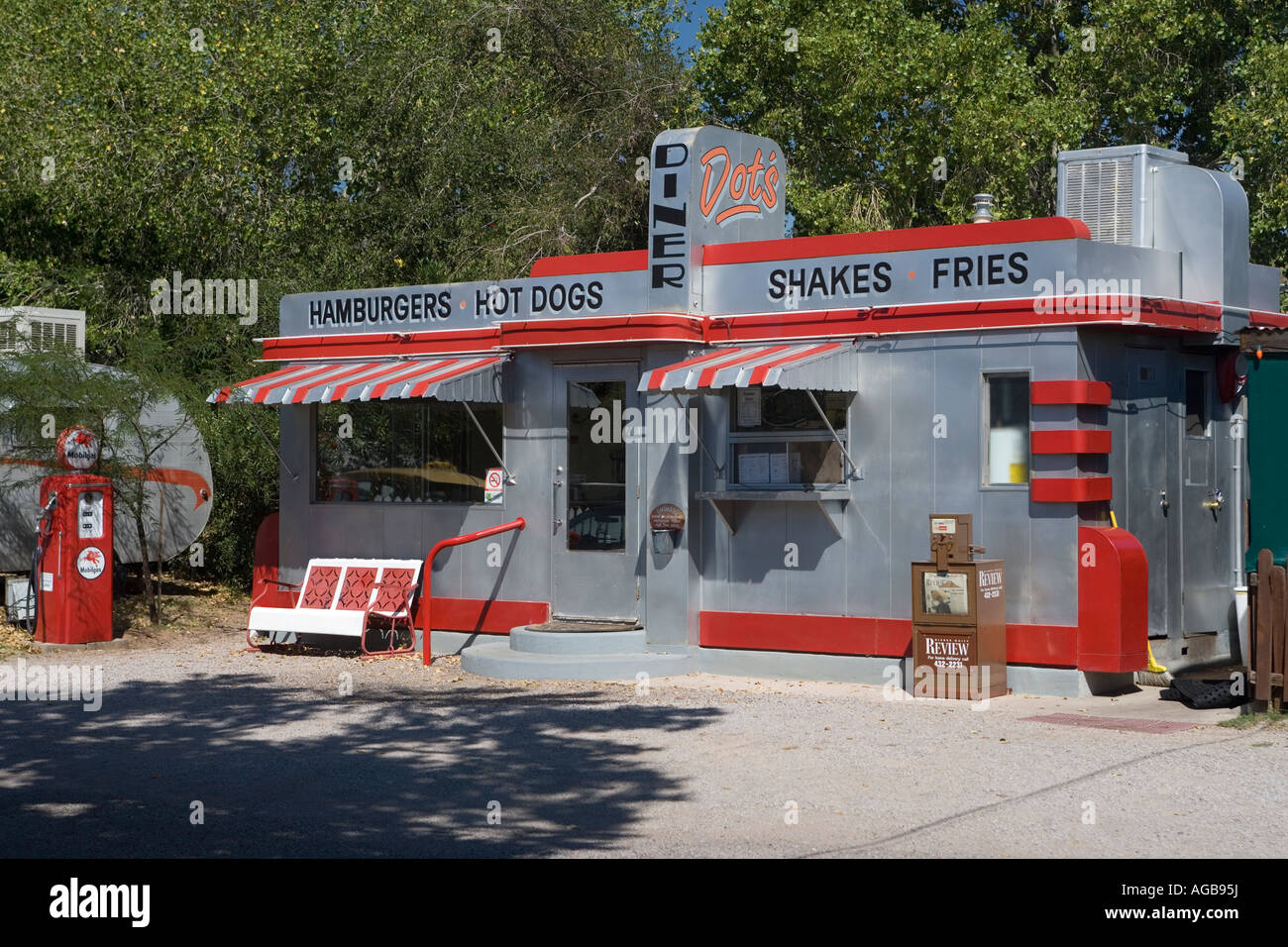 Dots Diner Shady Dell RV Park Bisbee Arizona Stock Photo - Alamy
