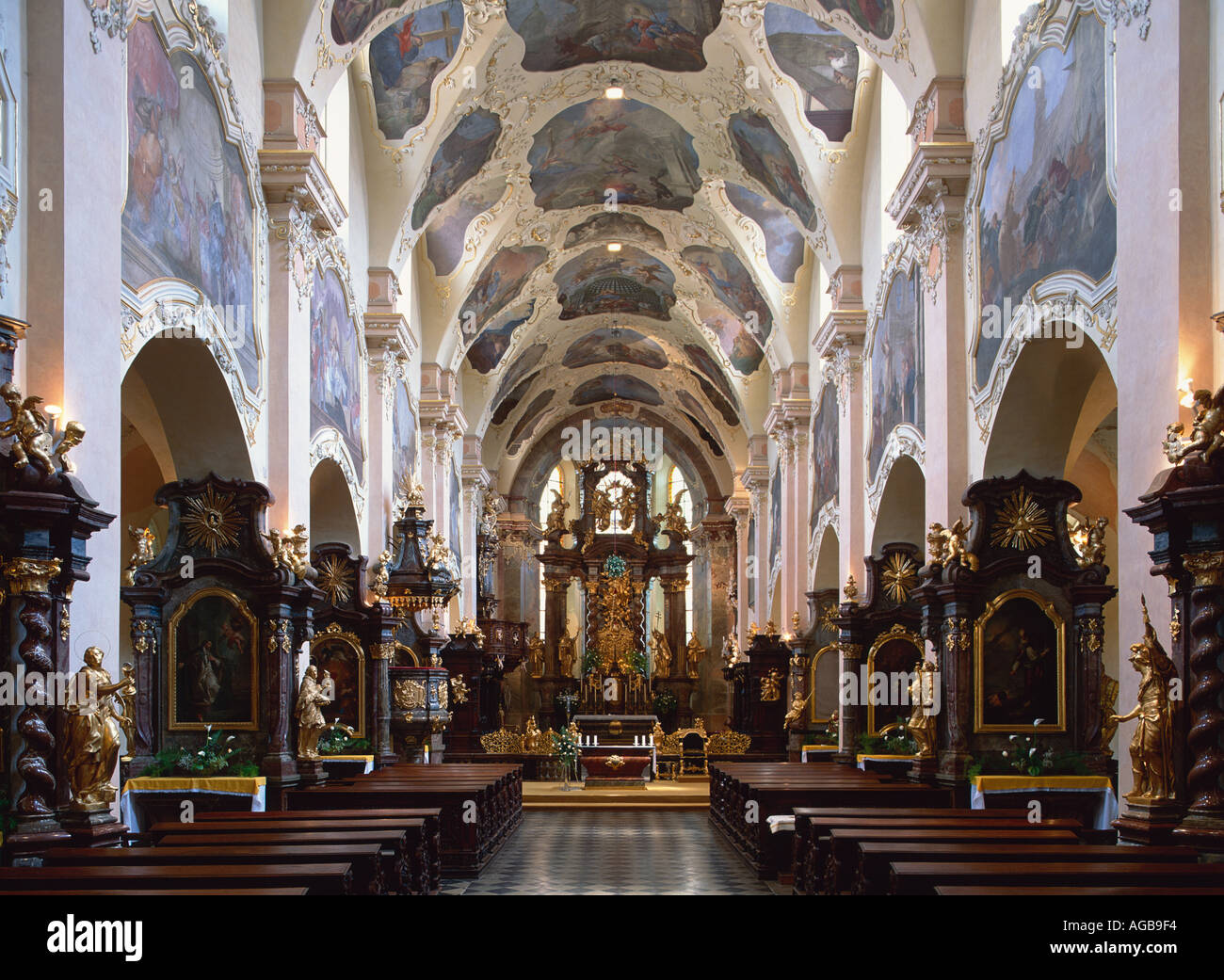 Strahov Monastery the Church of Our Lady with mid 18th cent interiors ...