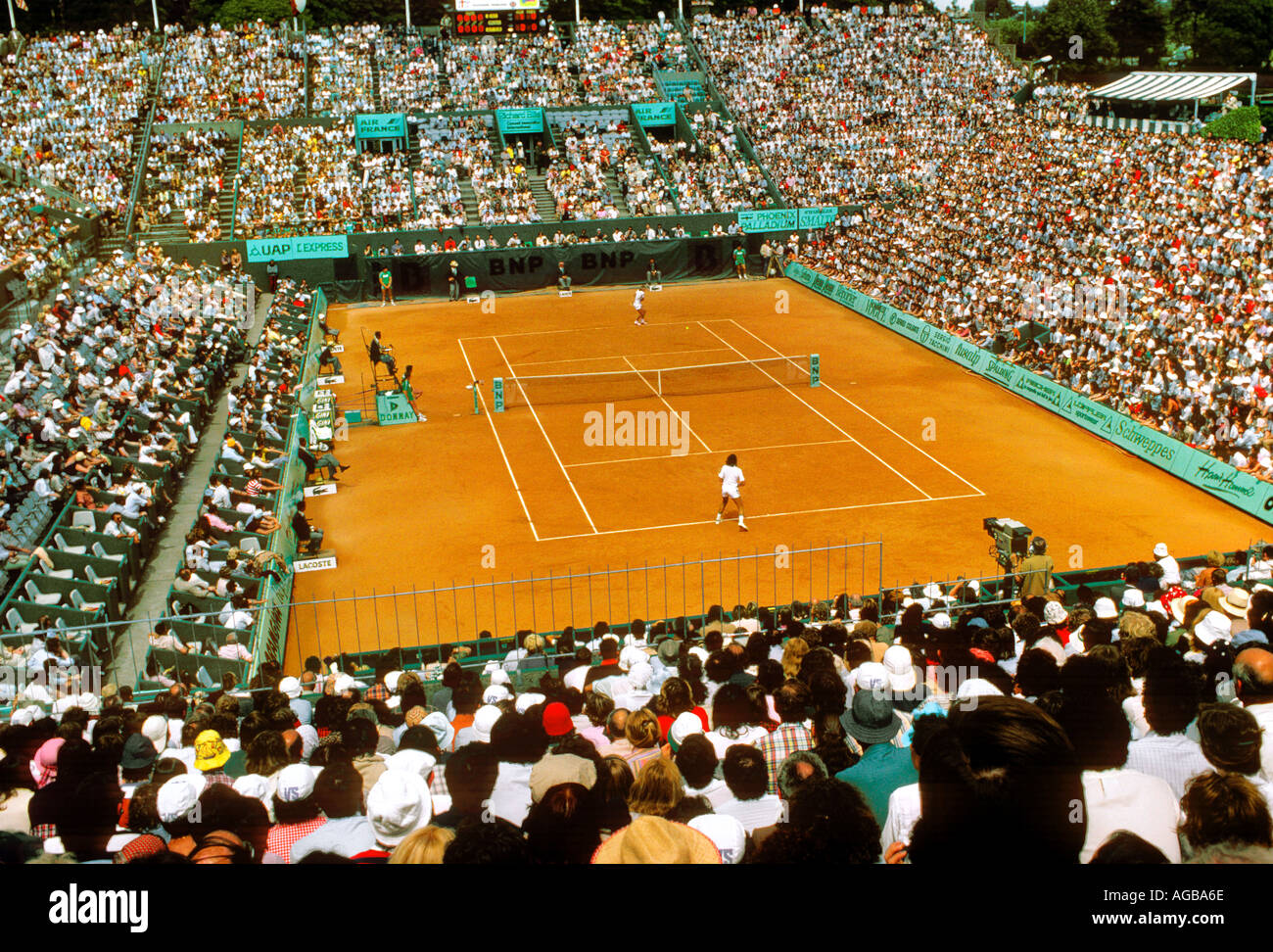 TENNIS MATCH IN PARIS Stock Photo - Alamy