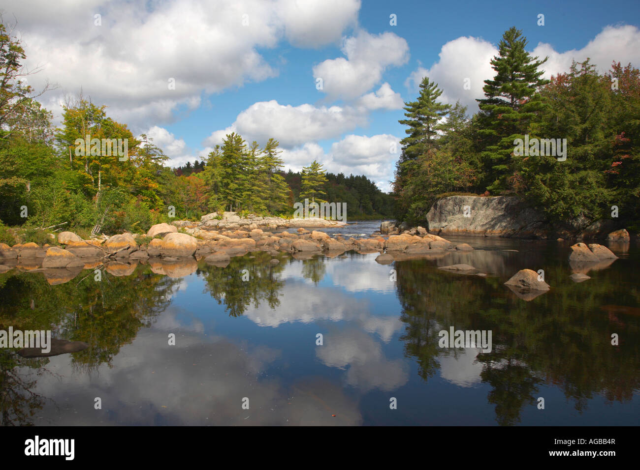 Moose River in the Adirondack Mountain region of New York State Stock ...