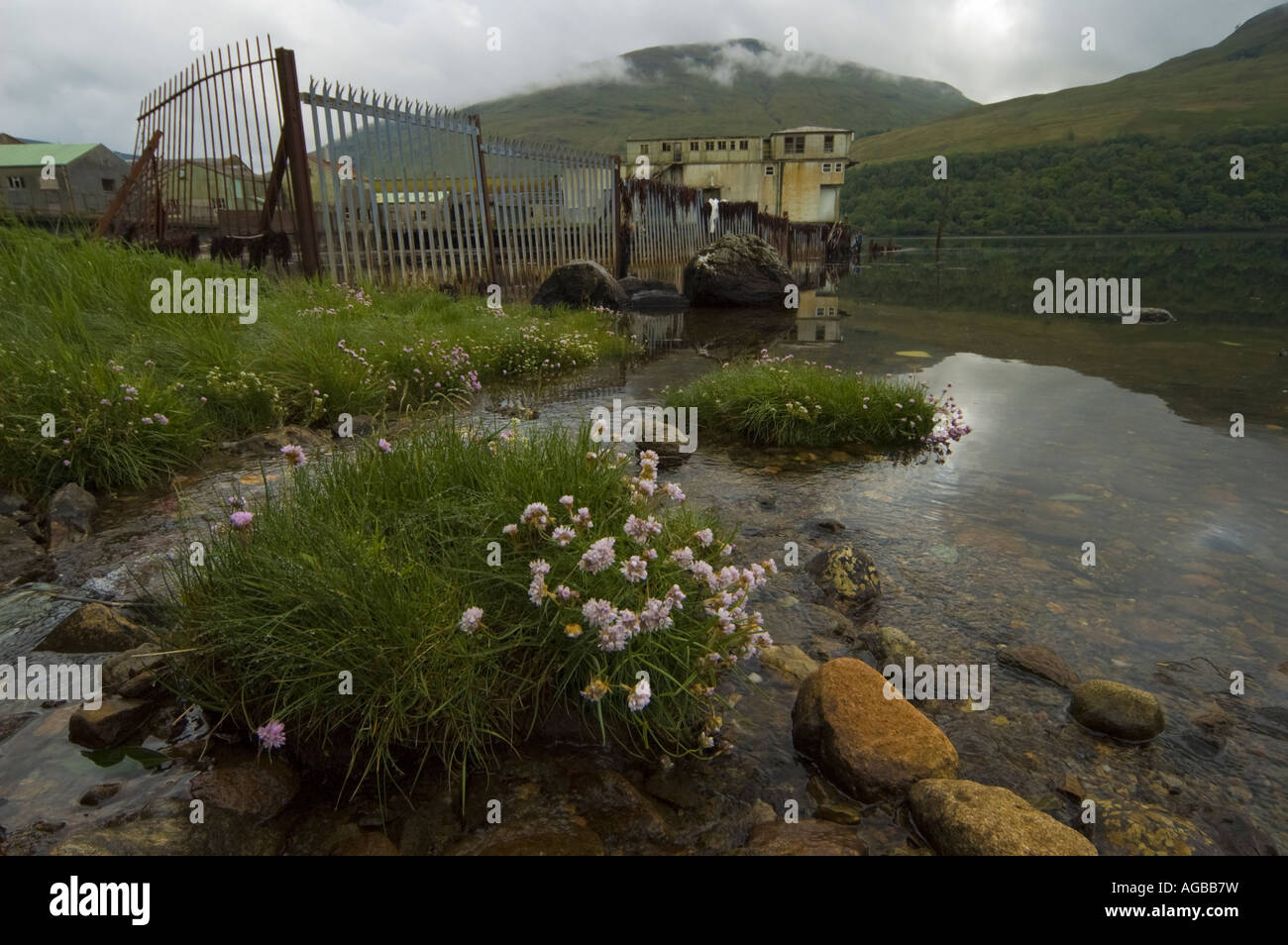 Photogenic old building on Loch Long west coast Scotland and a former ...