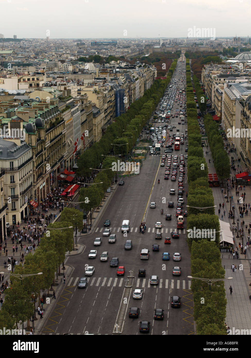 Famous avenue champs elysees in hi-res stock photography and images - Alamy