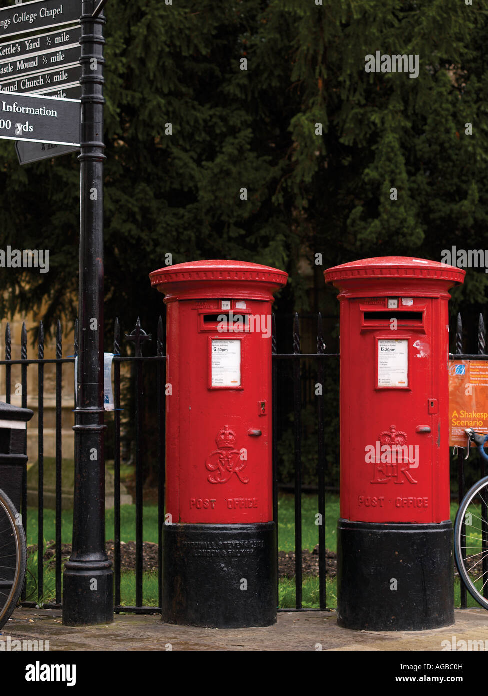 Two Royal Mailboxes on Street Stock Photo - Alamy