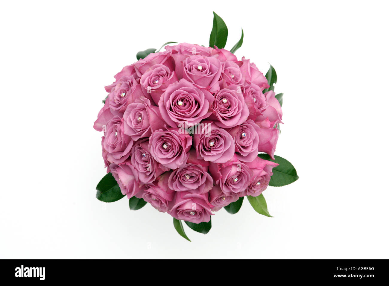 Bunch of pink roses Stock Photo - Alamy