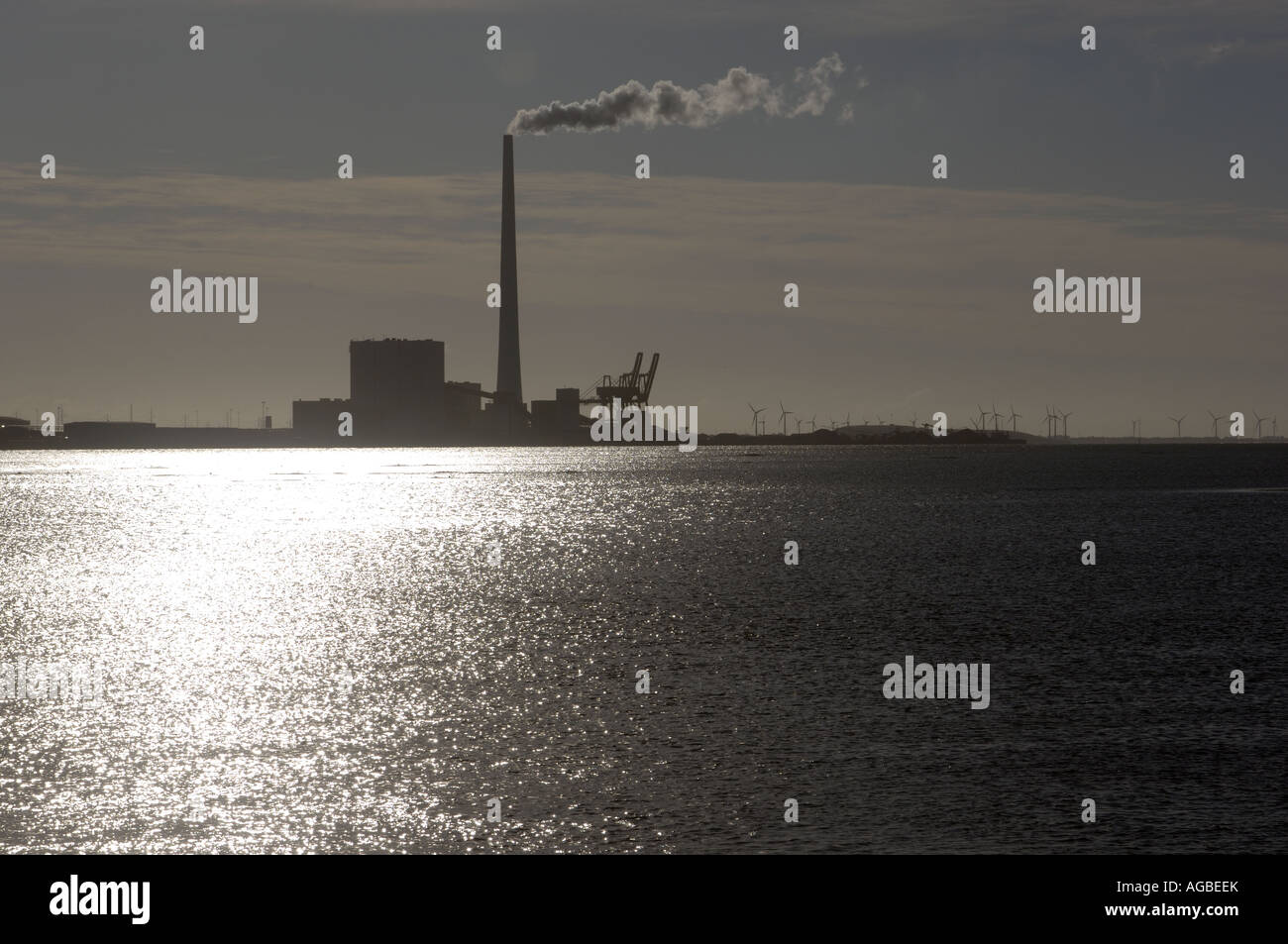 Esbjerg the Elsam coal fired power plant Stock Photo - Alamy