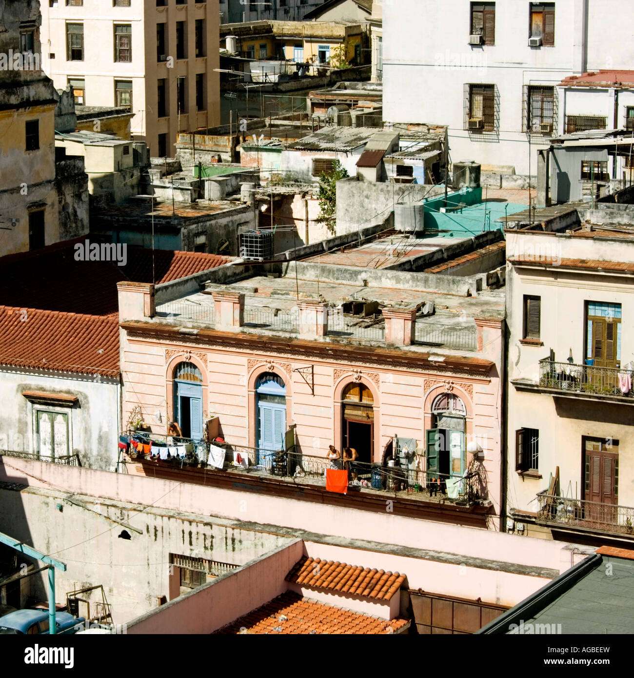 Rooftops of Havana Vieja, Cuba Stock Photo - Alamy