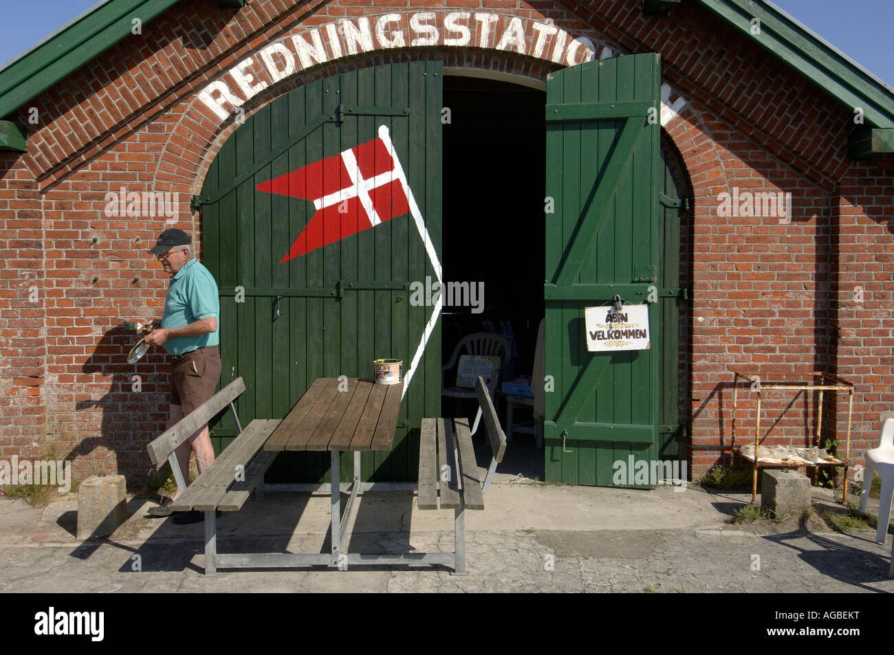 Denmark Mando the old boathouse of the rescue brigade Stock Photo - Alamy