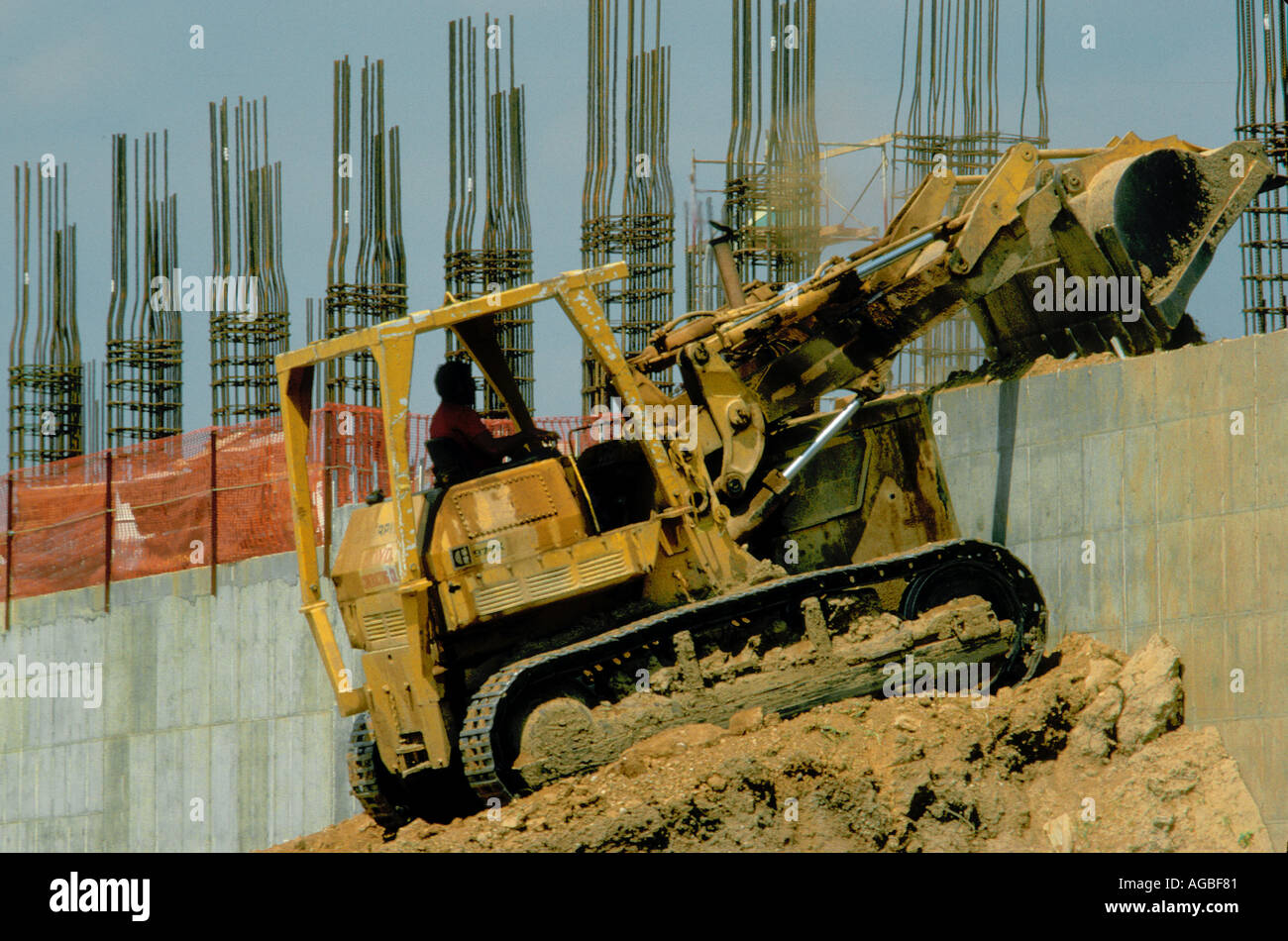 Building the foundation Stock Photo - Alamy