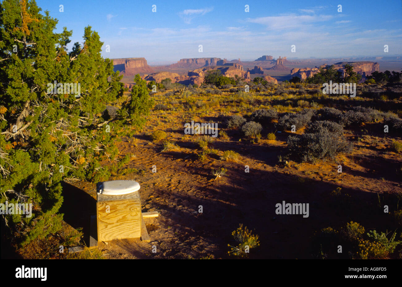 Outside WC with a view Stock Photo - Alamy