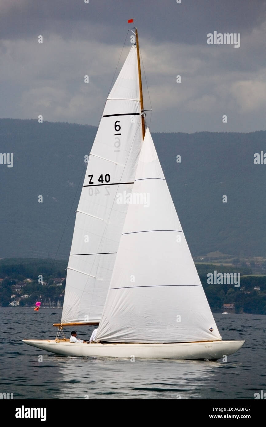 A very large boat race on the geneva lake Is the biggest european race ...