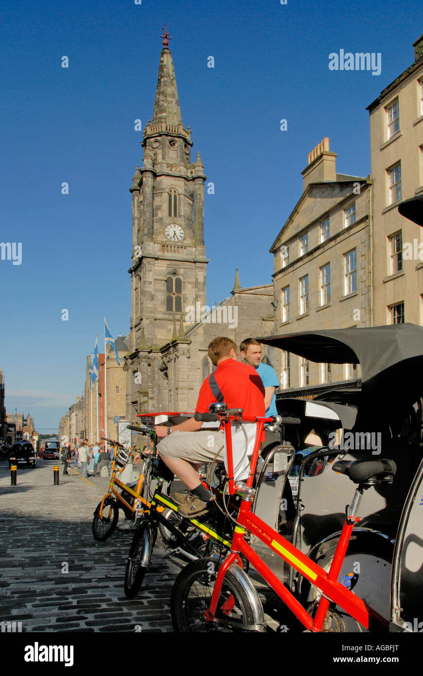 Modern rickshaws Edinburgh Scotland Great Britain Stock Photo - Alamy