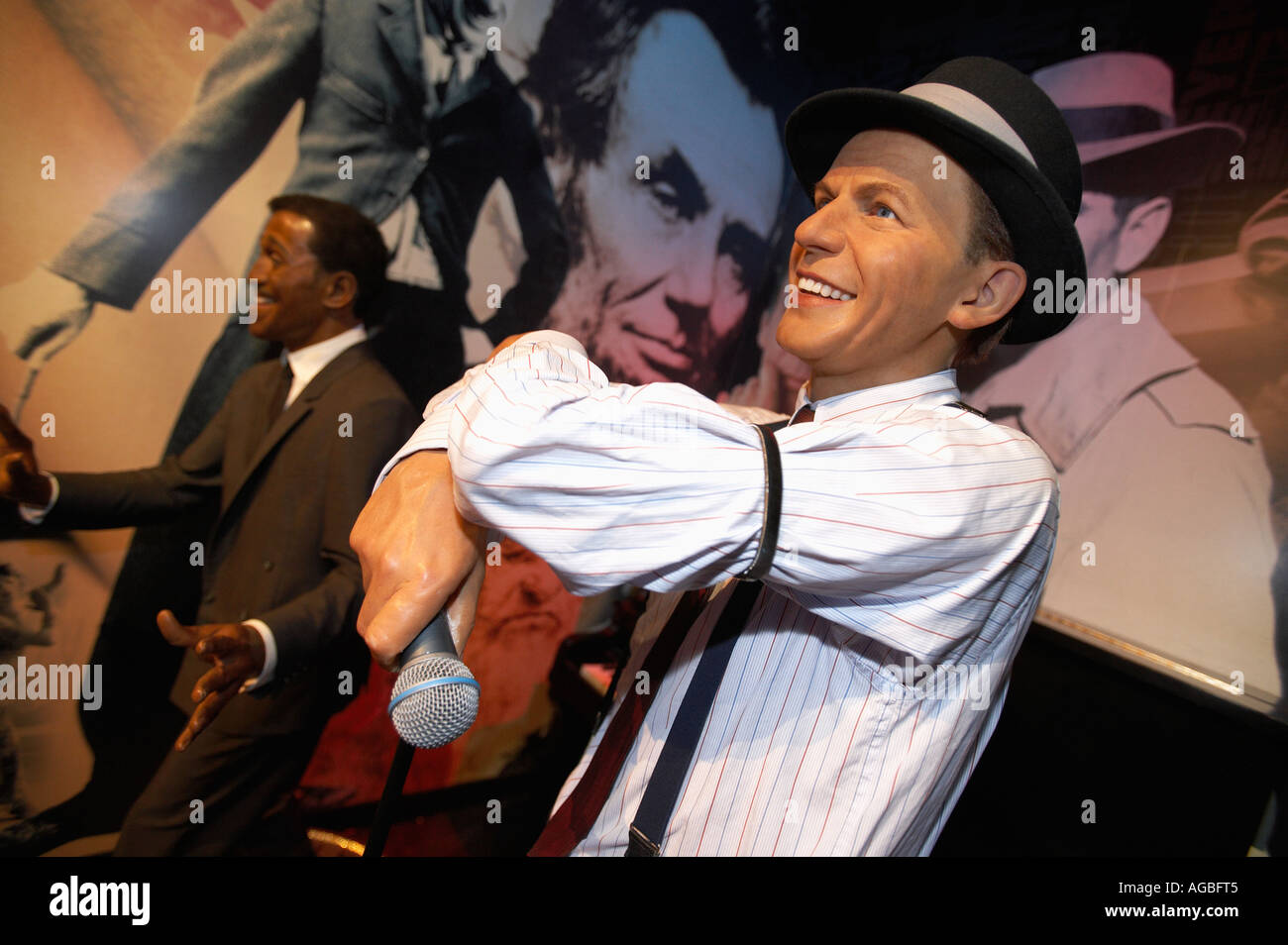 Wax Frank Sinatra and the Rat Pack at Madame Tussaud's Wax Museum in Las Vegas, Nevada Stock ...