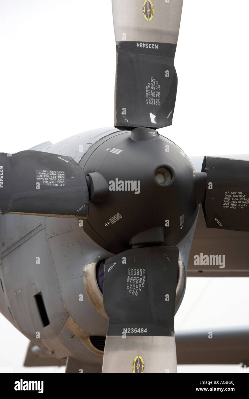 engine prop propeller aeroplane aviation military Stock Photo - Alamy