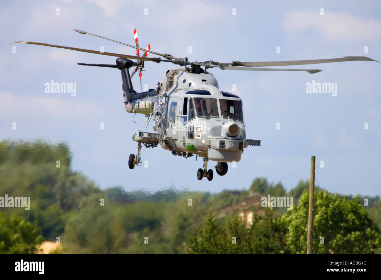 Military Helicopter lynx display armed forces airplane Stock Photo - Alamy