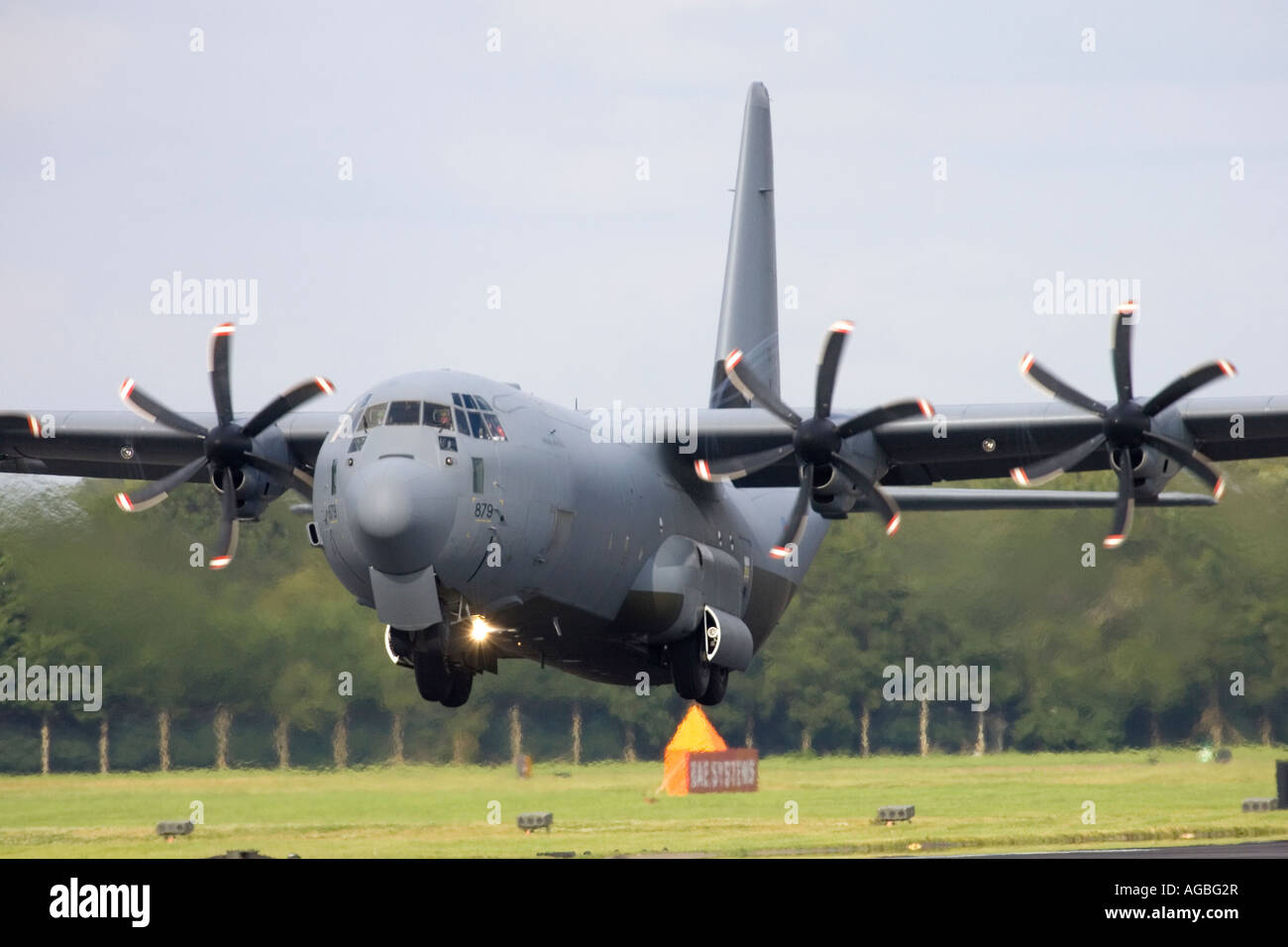 UK Air Force Lockheed Martin C-130J Hercules taking off Stock Photo - Alamy
