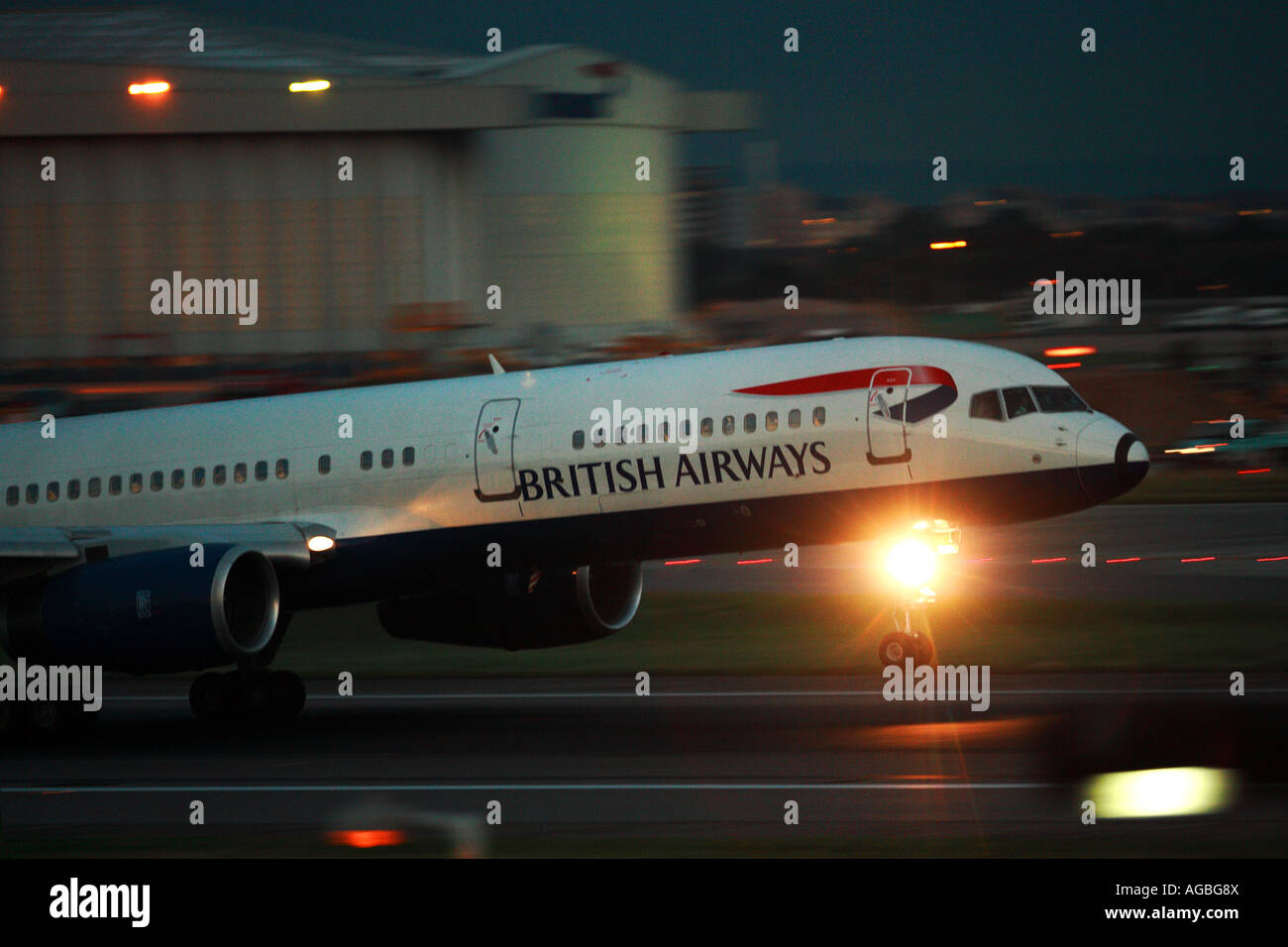 Commercial civil aviation British Airways BA Boeing 757 at London ...