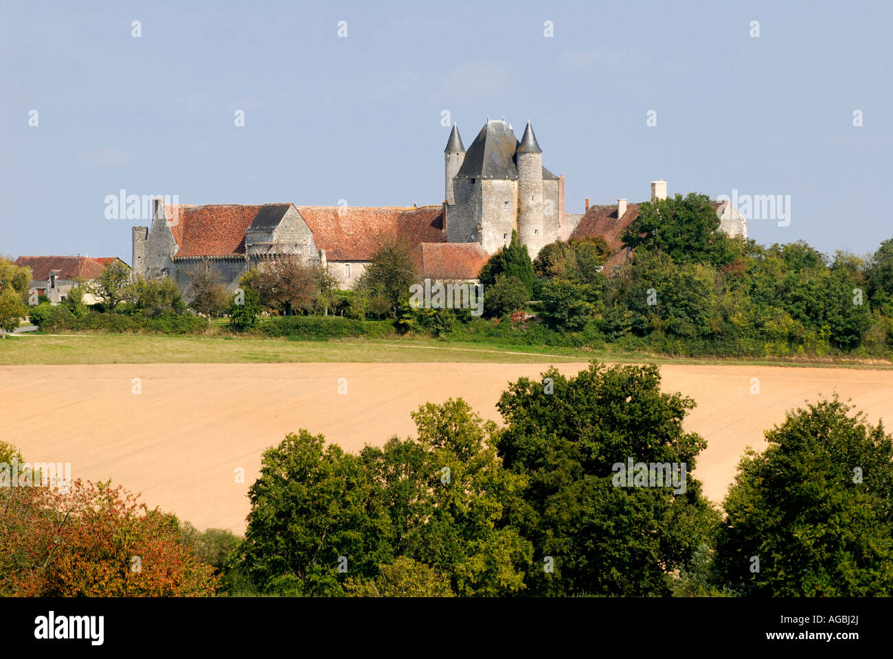 Bridoré fortified chateau, Indre-et-Loire, France Stock Photo - Alamy