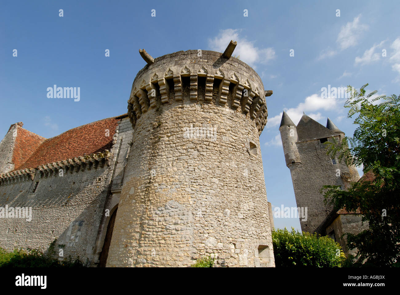 Bridoré fortified chateau, Indre-et-Loire, France Stock Photo - Alamy