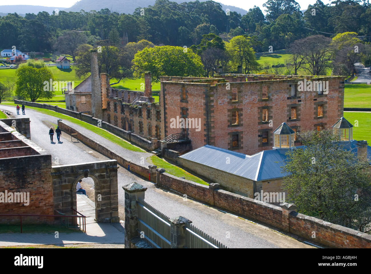 The penitentiary at the penal settlement at Port Arthur on the Tasman ...
