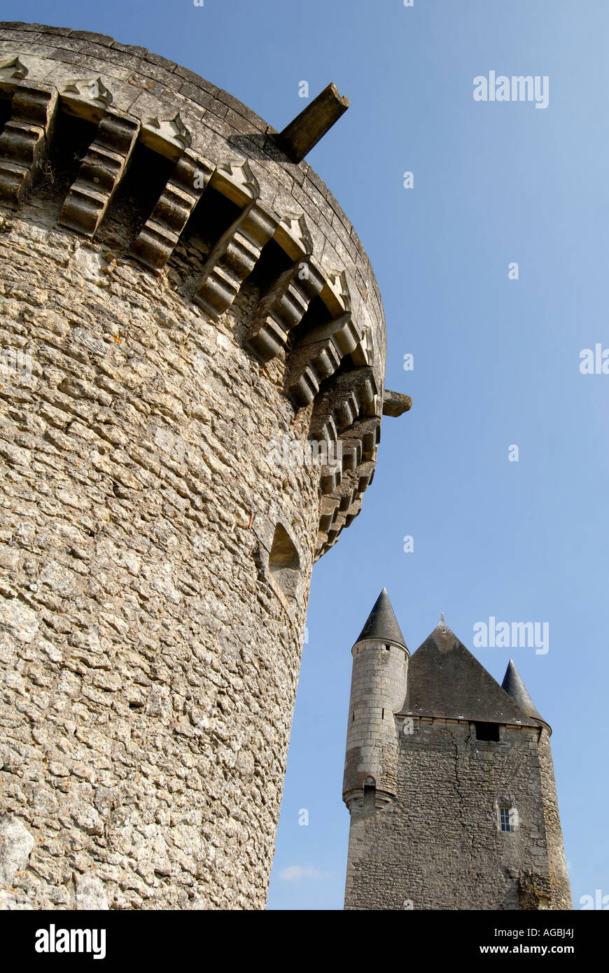 Bridoré fortified chateau, Indre-et-Loire, France Stock Photo - Alamy