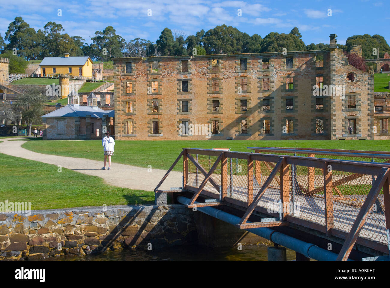 The penitentiary at the penal settlement at Port Arthur on the Tasman ...