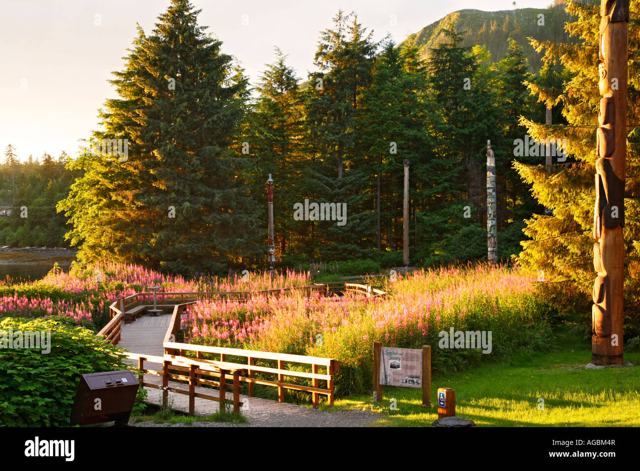 Totem Bight State Historical Park Ketchikan Alaska Stock Photo - Alamy