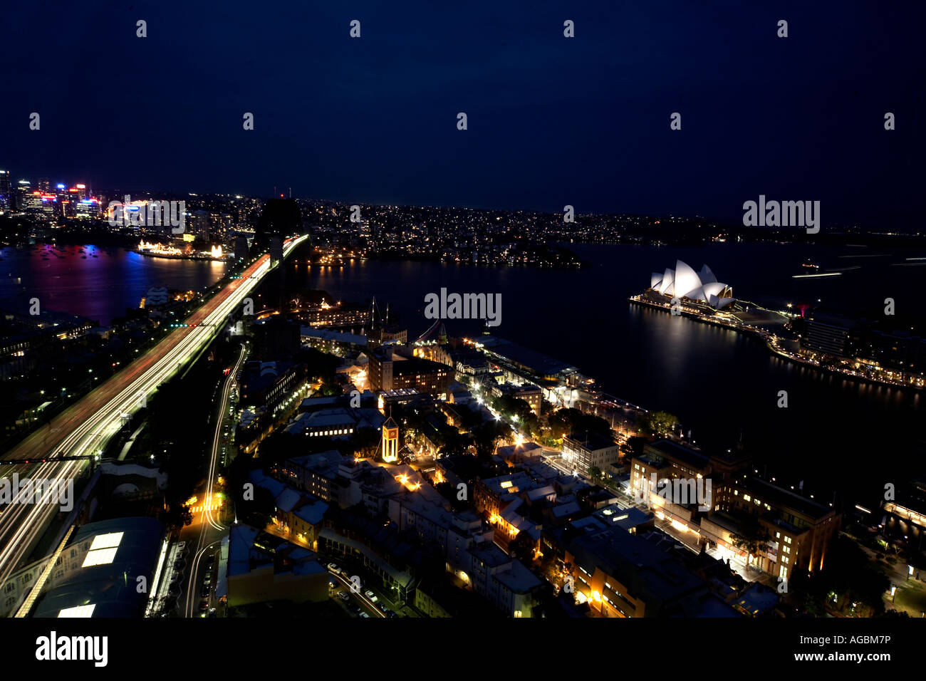 High level view harbour bridge hi-res stock photography and images - Alamy