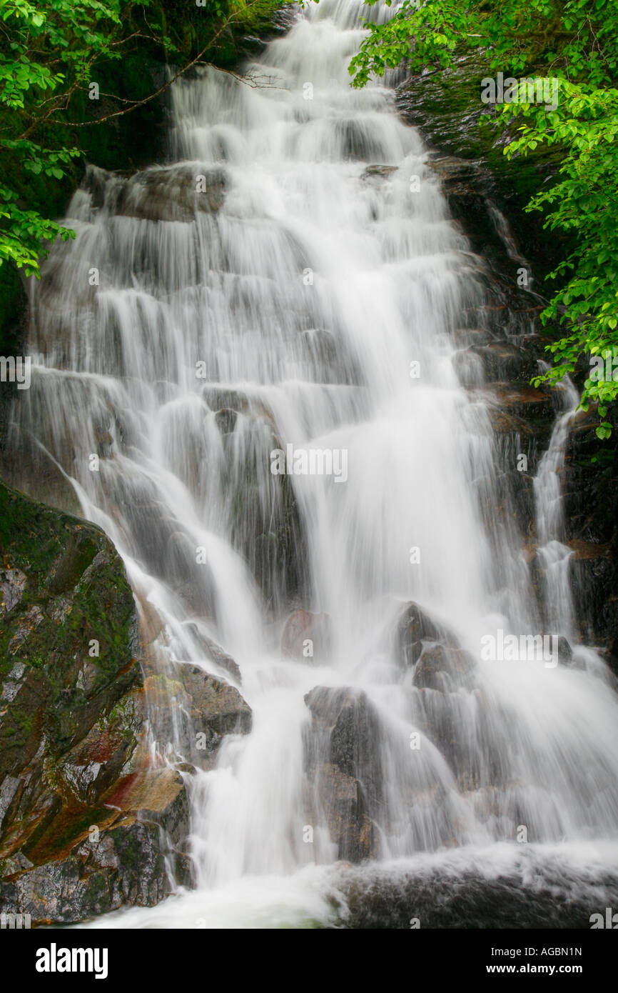 An unnamed waterfall along the South Tongass Highway Tongass National ...