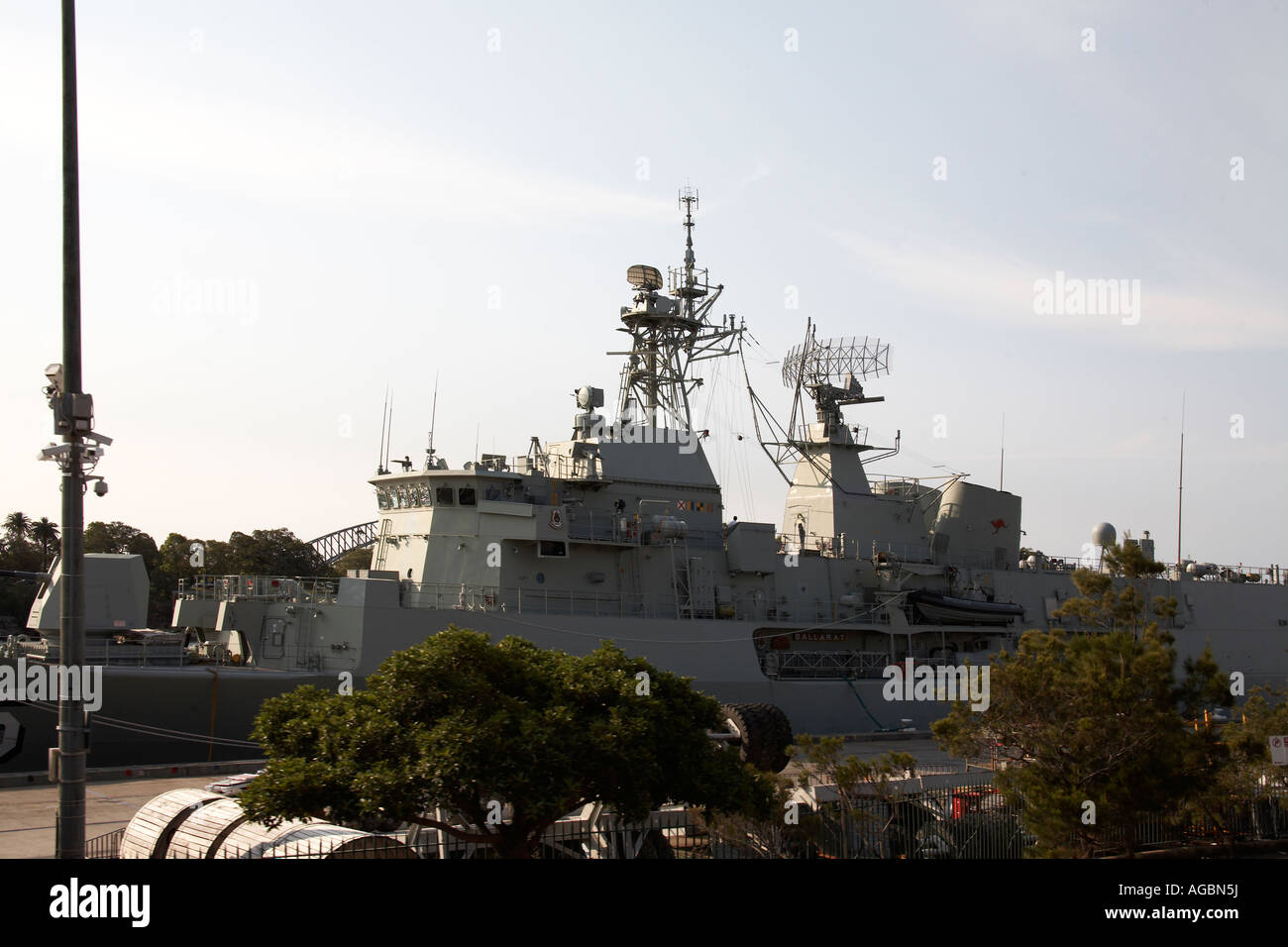 Warship in Woolloomooloo bay in Sydney New South Wales NSW Australia ...