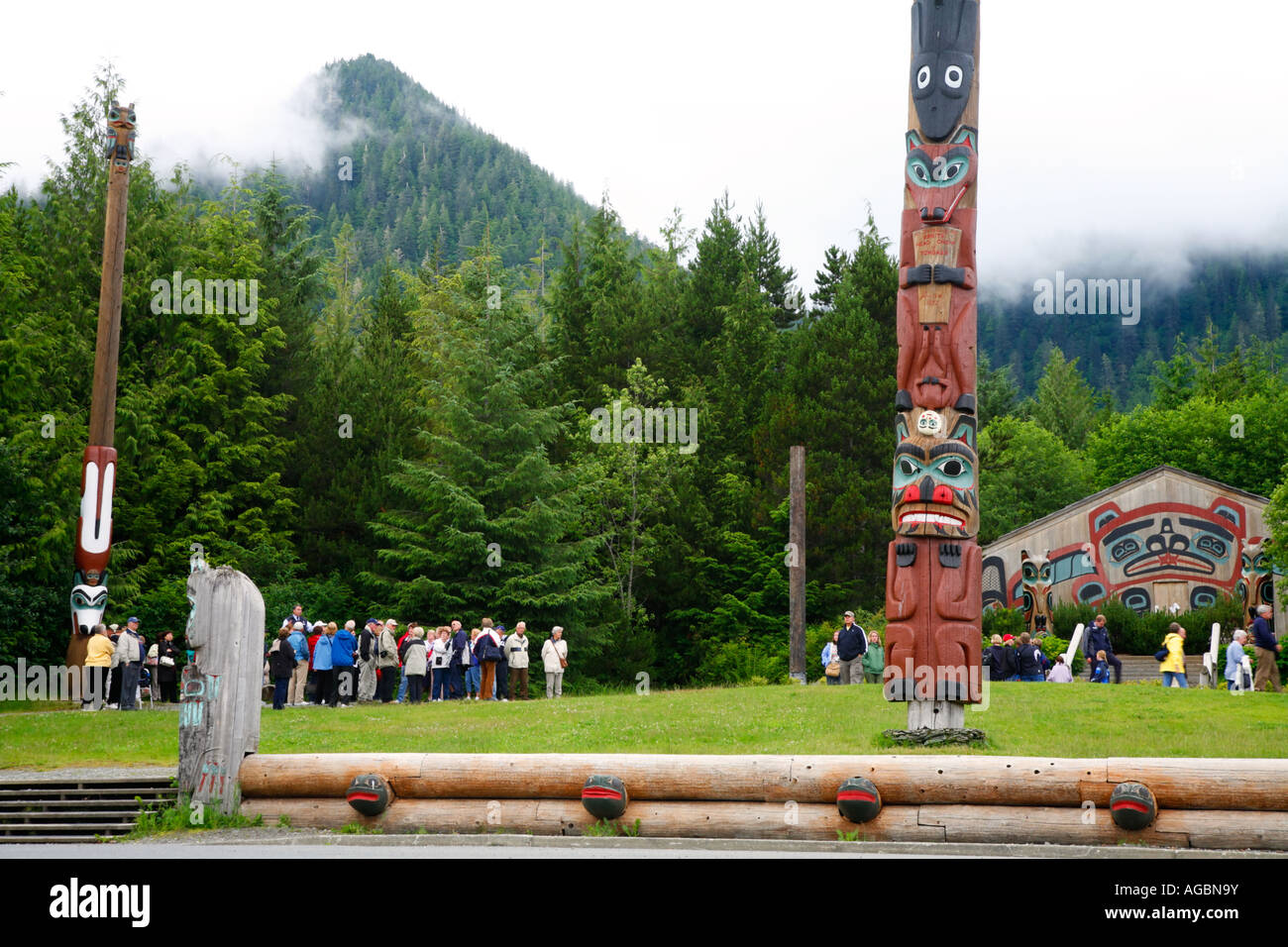 Saxman Totem Park Ketchikan Alaska Stock Photo - Alamy