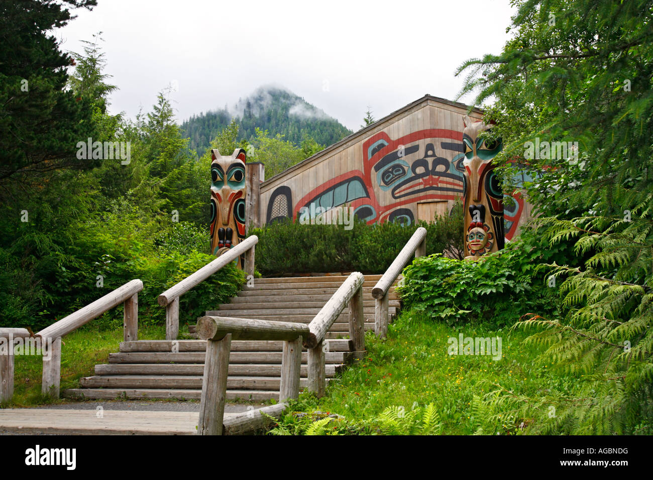 Saxman Totem Park Ketchikan Alaska Stock Photo - Alamy