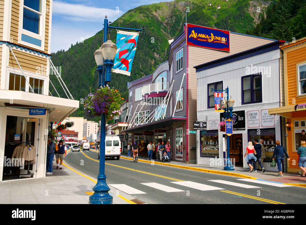 Downtown Juneau Alaska Stock Photo - Alamy