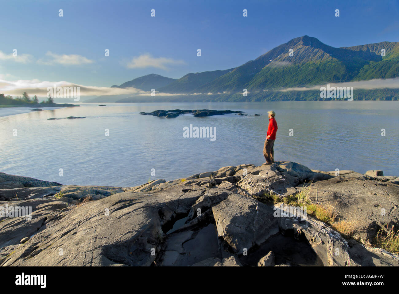 Alaska Turnagain Arm Chugach State Park at Bird Point Morning sunrise ...